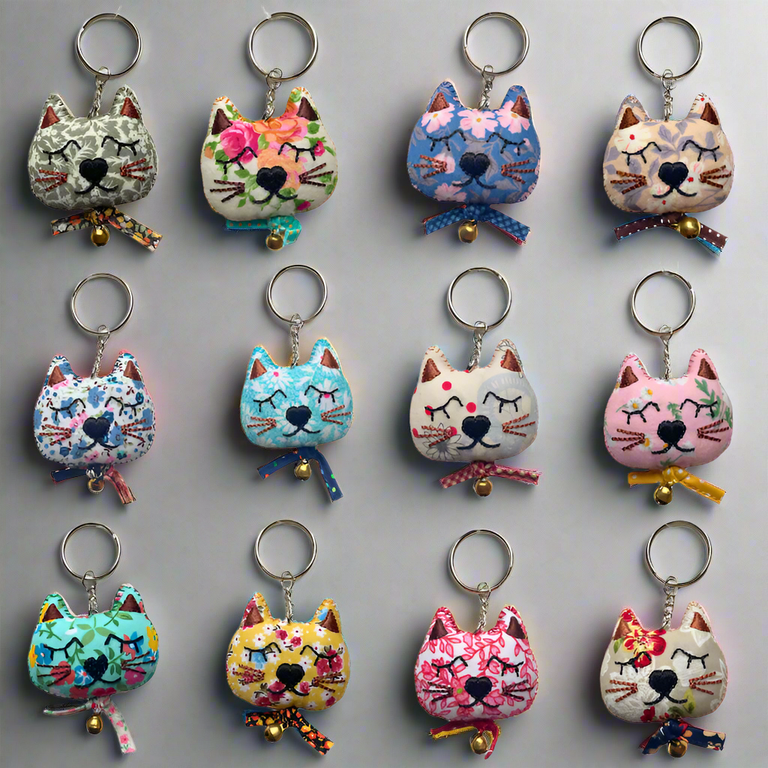Vintage Cat Keyring