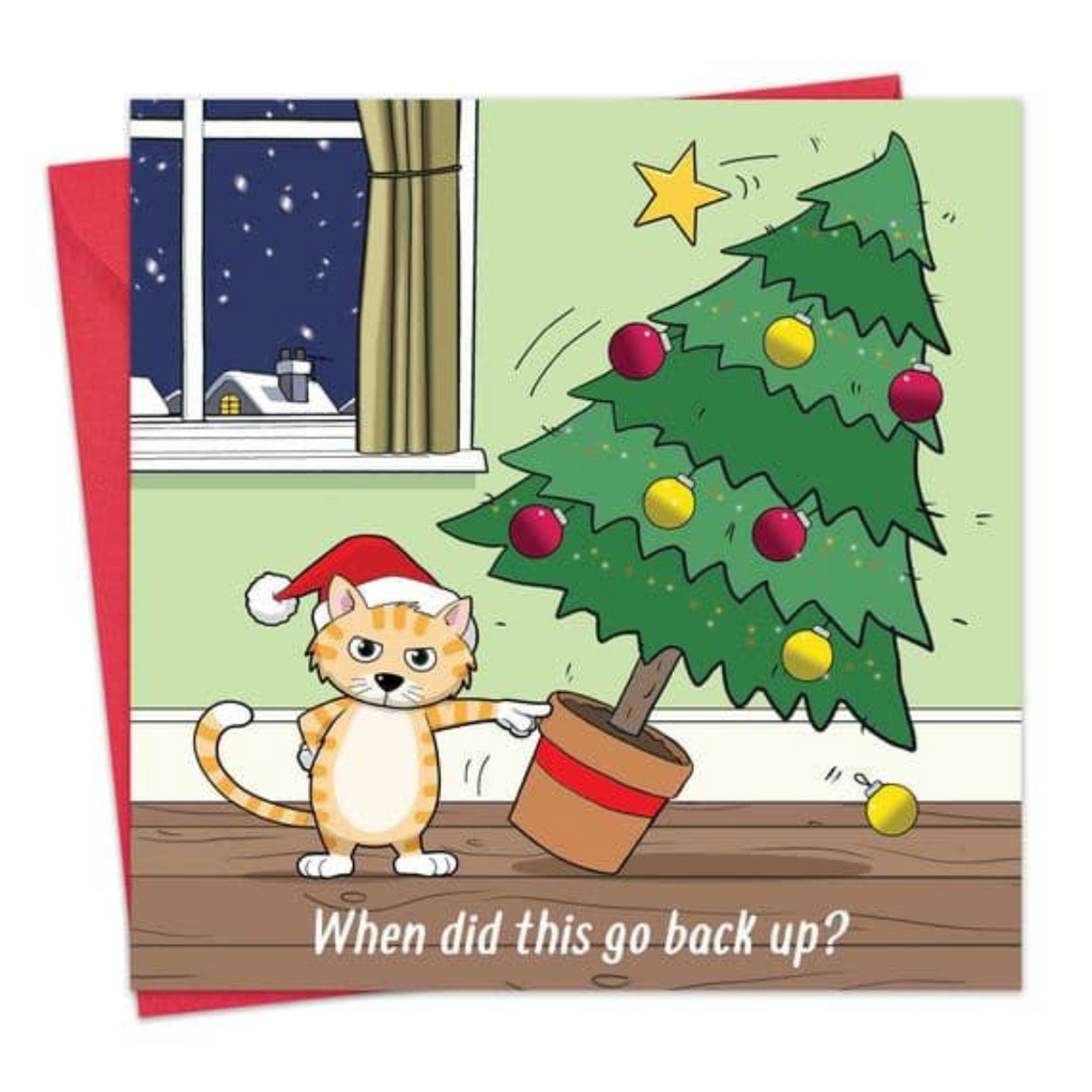 Funny Cat Christmas Card When Did this go Back Up?