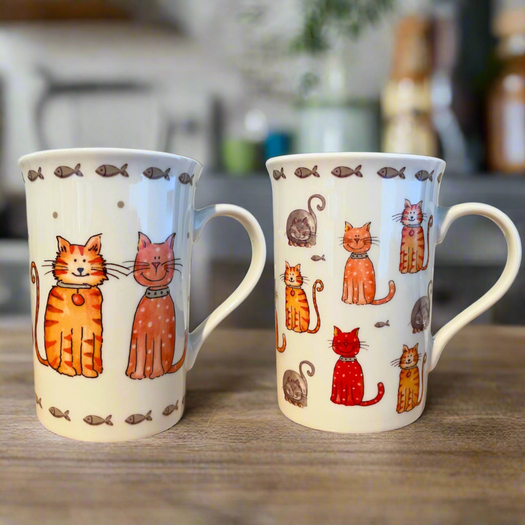 Set of 2 Faithful Friends Fine China Mugs with Gift Box