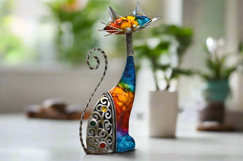 Metal Cat Ornament