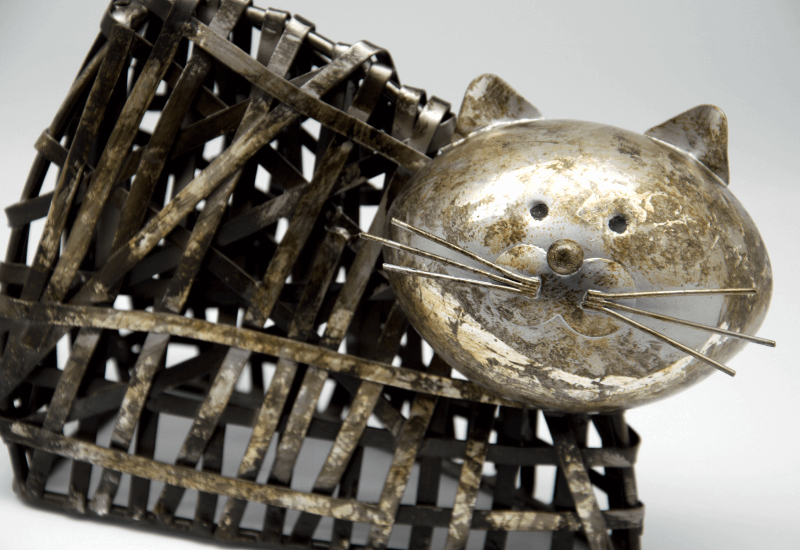 High Quality Metal Cat Statue