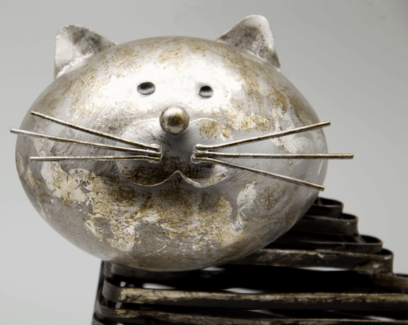High Quality Metal Cat Statue Sitting