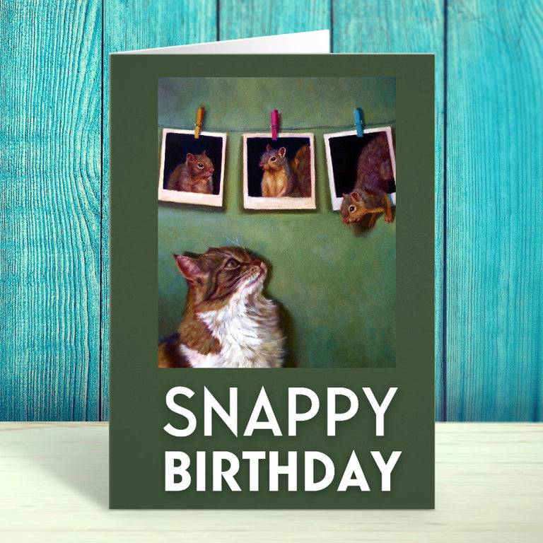 Snappy Birthday by Lucia Heffernan Cat Greeting Card